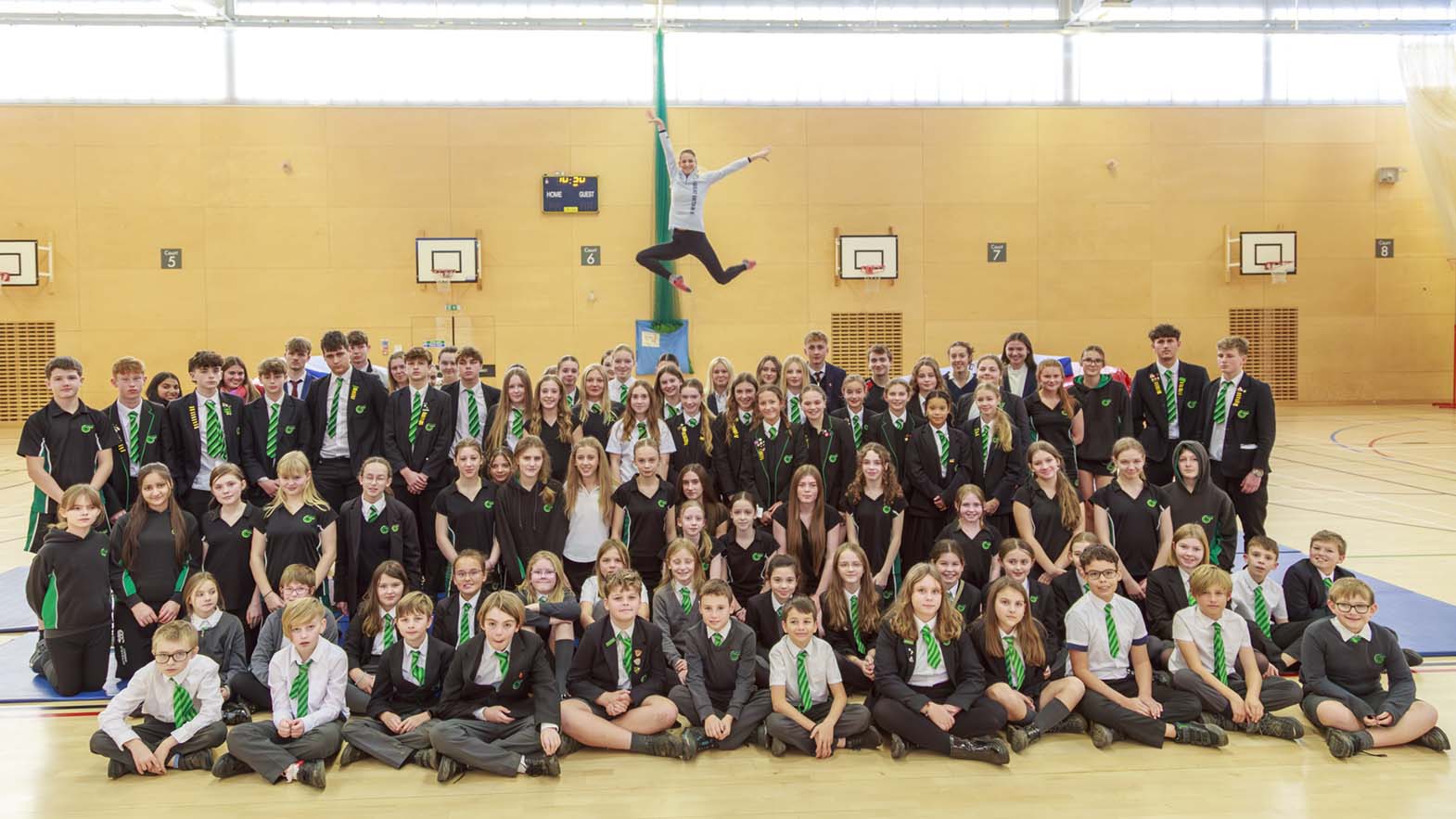 Olympic Trampoline Champion visit - Catmose College
